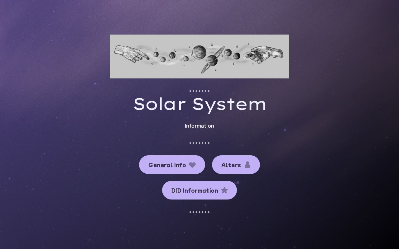 Solar System Carrd